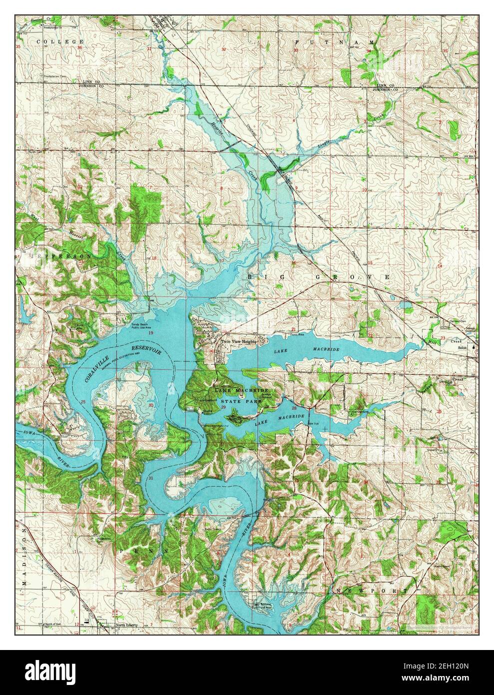 Ely, Iowa, map 1968, 1:24000, United States of America by Timeless Maps ...