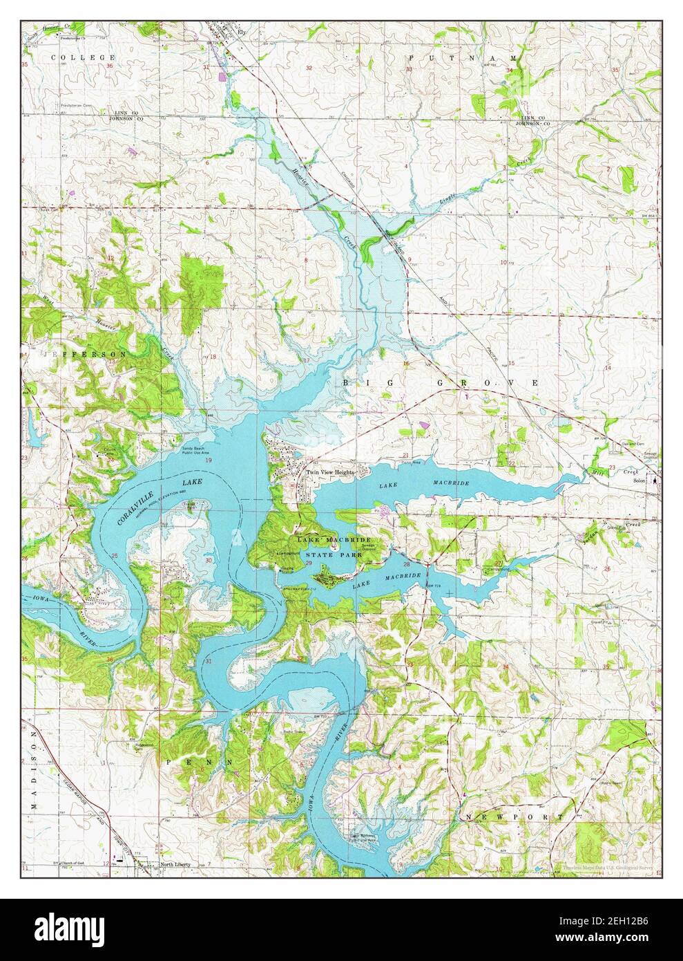 Ely, Iowa, map 1968, 1:24000, United States of America by Timeless Maps ...