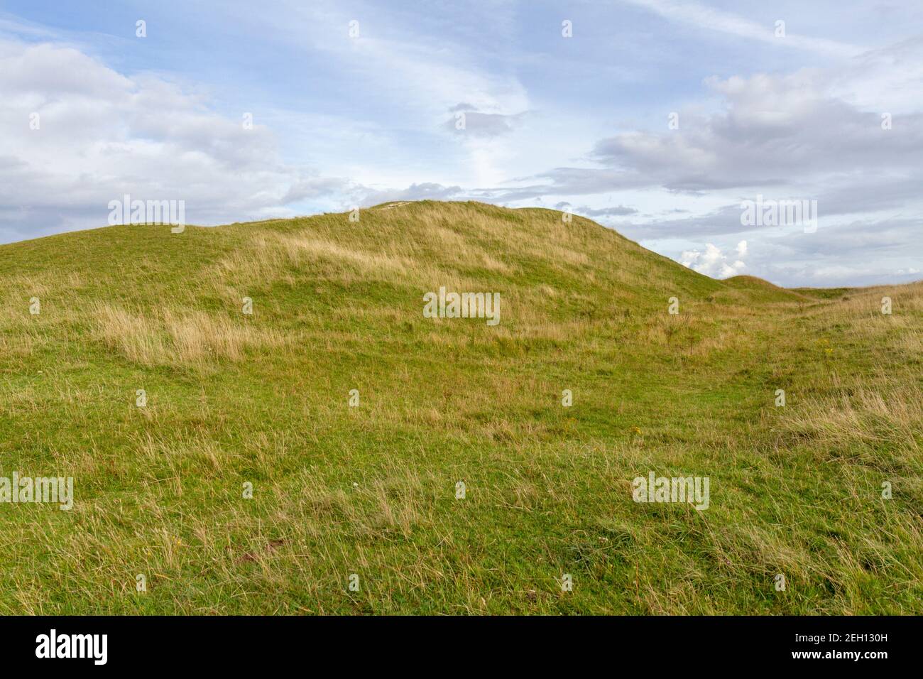 Adam's Grave Long Barrow on Pewsey Downs, Wiltshire, UK Stock Photo - Alamy