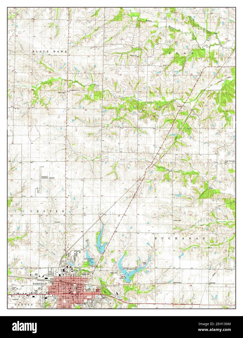 Fairfield iowa map hi-res stock photography and images - Alamy