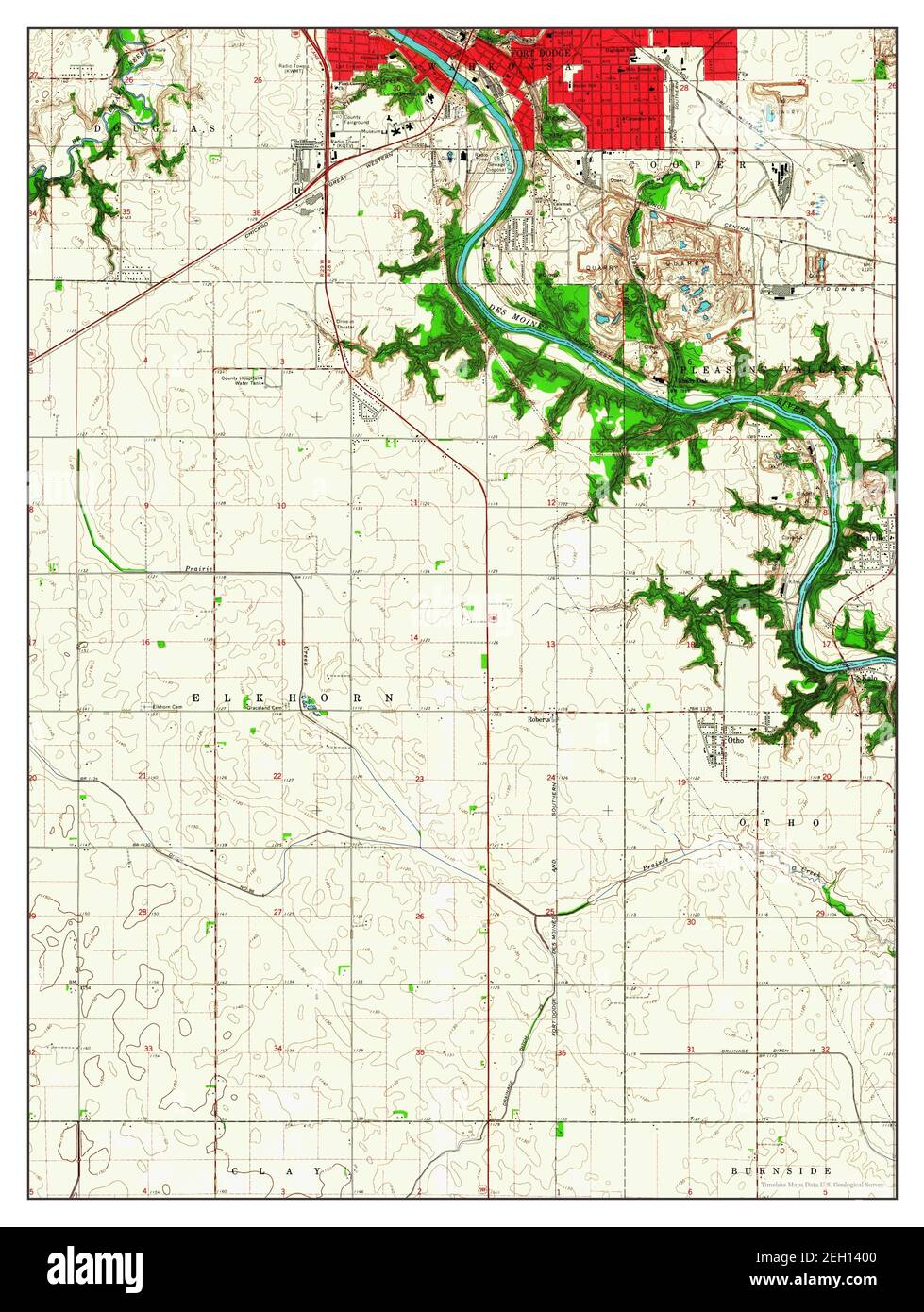 Fort dodge iowa map Cut Out Stock Images & Pictures - Alamy