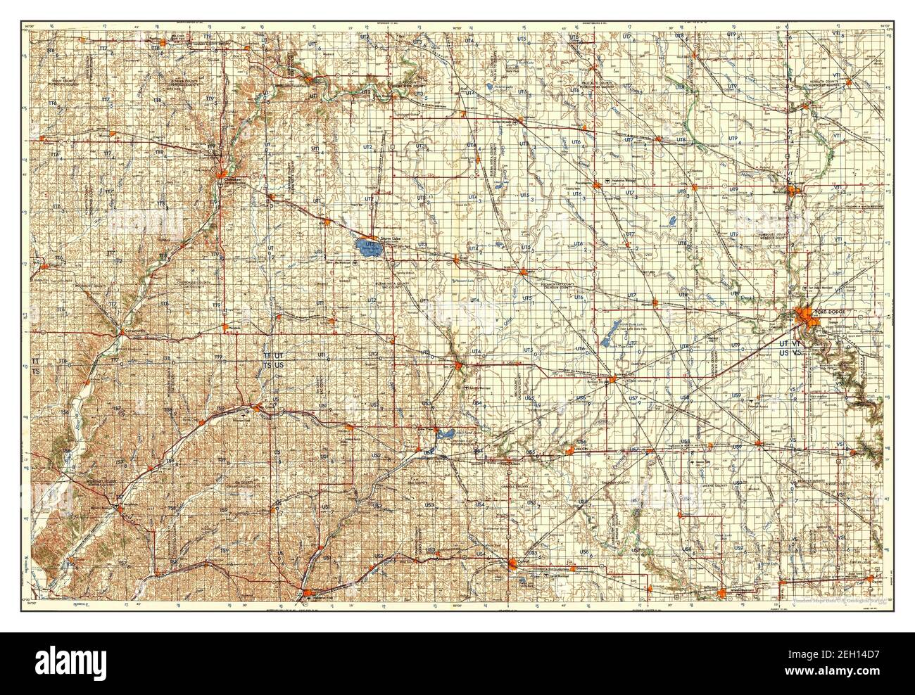 Fort Dodge, Iowa, map 1957, 1:250000, United States of America by ...