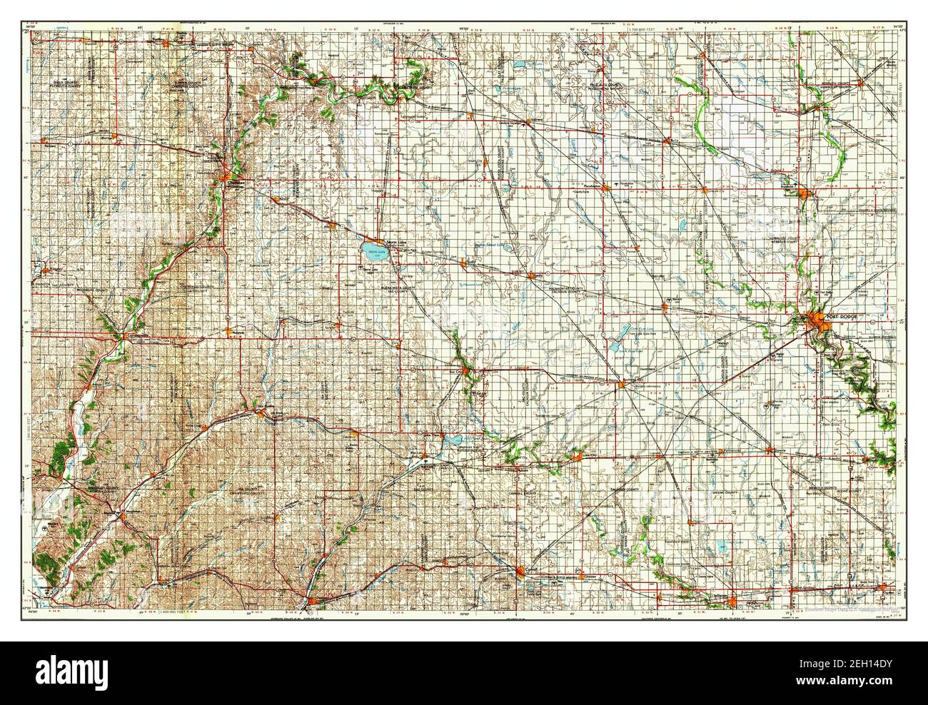 Fort dodge iowa map Cut Out Stock Images & Pictures - Alamy