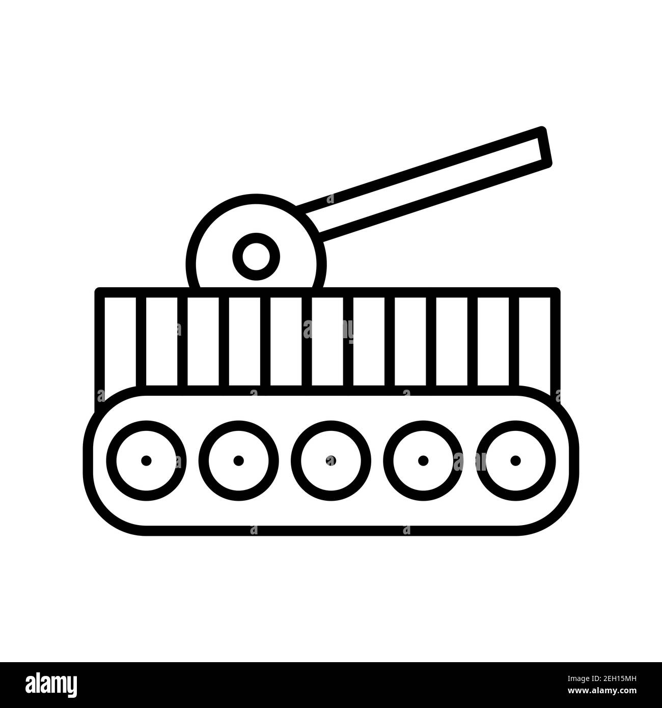 Army tank line icon Black and White Stock Photos & Images - Alamy