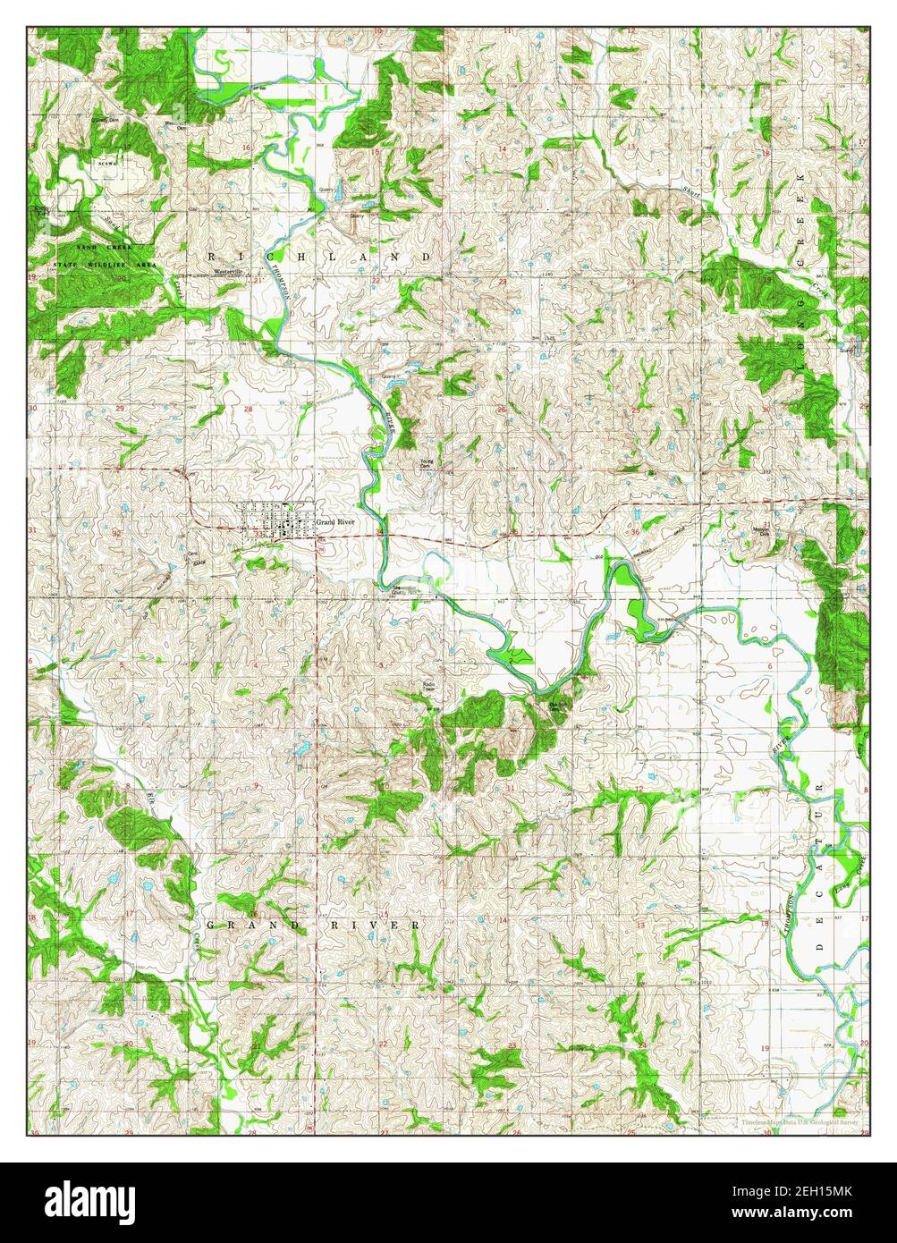 Grand River, Iowa, map 1981, 1:24000, United States of America by ...