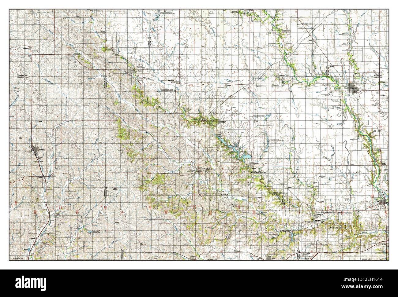 Guthrie Center, Iowa, map 1993, 1:100000, United States of America by ...