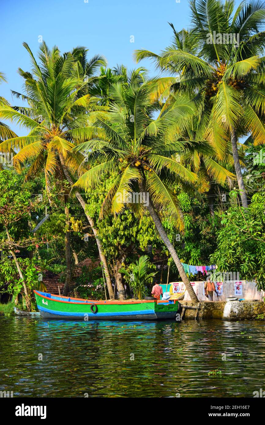 Kerala Backwaters, Kerala, India Stock Photo - Alamy