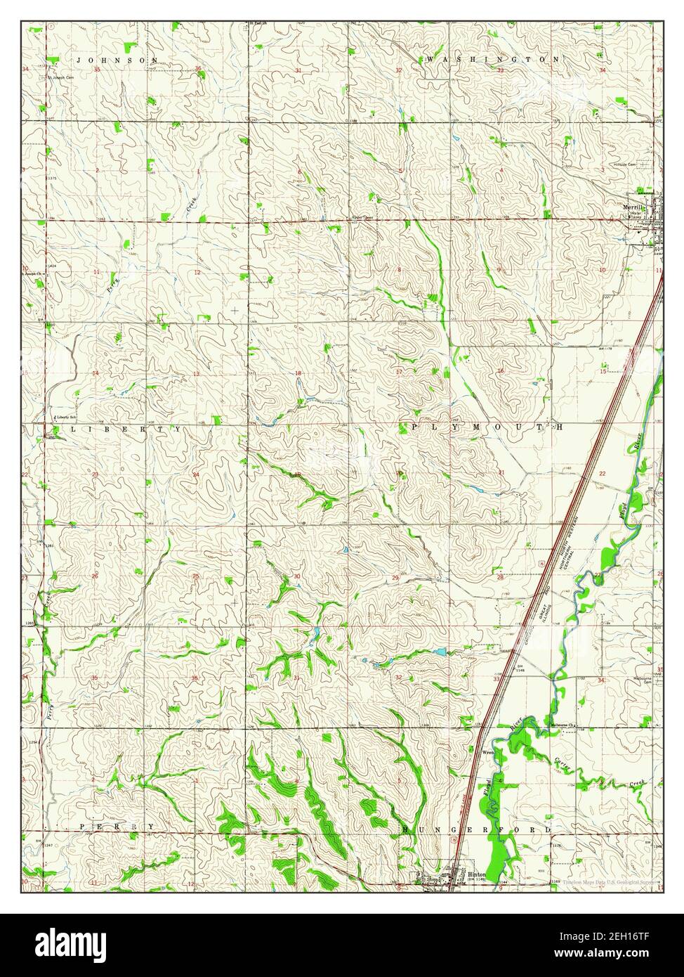 Map of hinton Cut Out Stock Images & Pictures - Alamy
