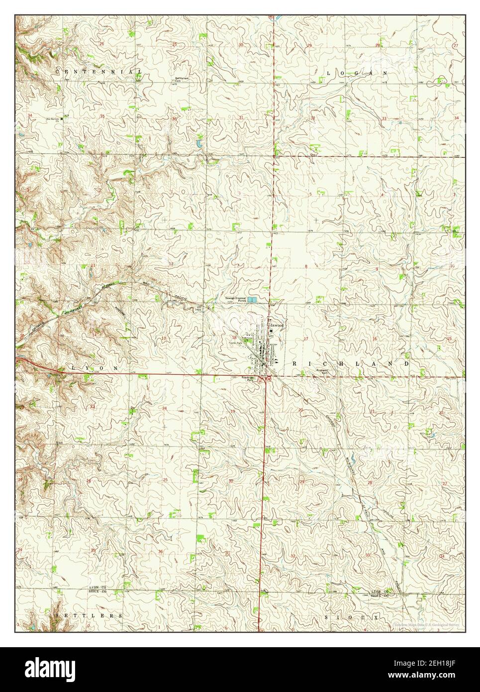 Map of inwood hi-res stock photography and images - Alamy