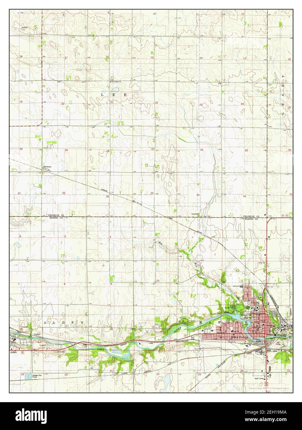 Iowa Falls West, Iowa, map 1979, 1:24000, United States of America by ...