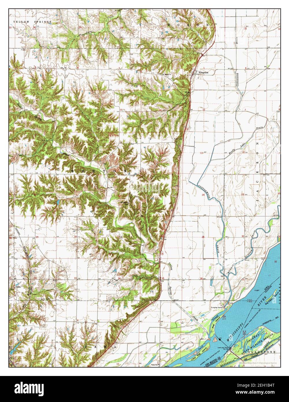 Kingston, Iowa, map 1964, 1:24000, United States of America by Timeless ...