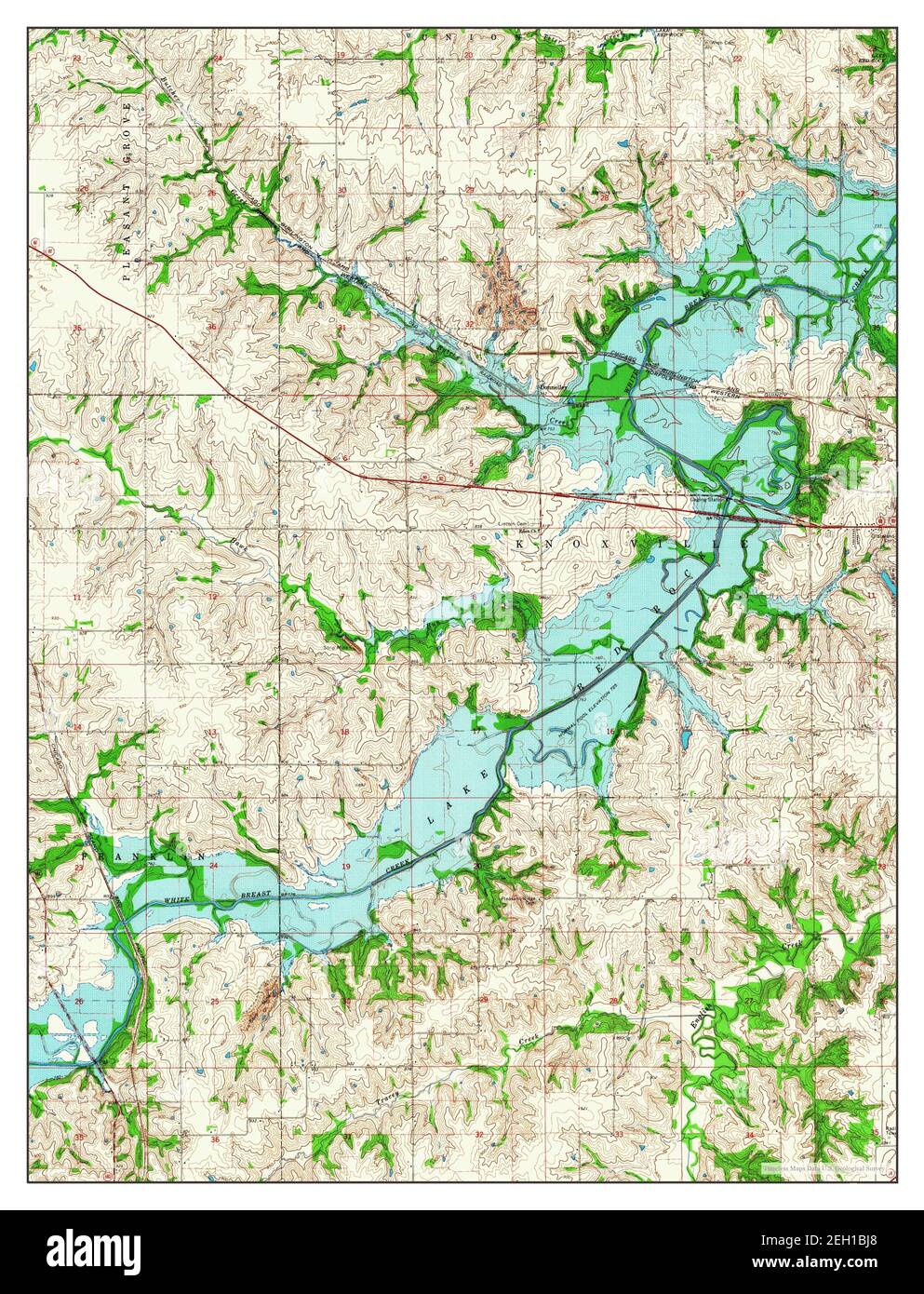 Knoxville SW, Iowa, map 1965, 1:24000, United States of America by ...