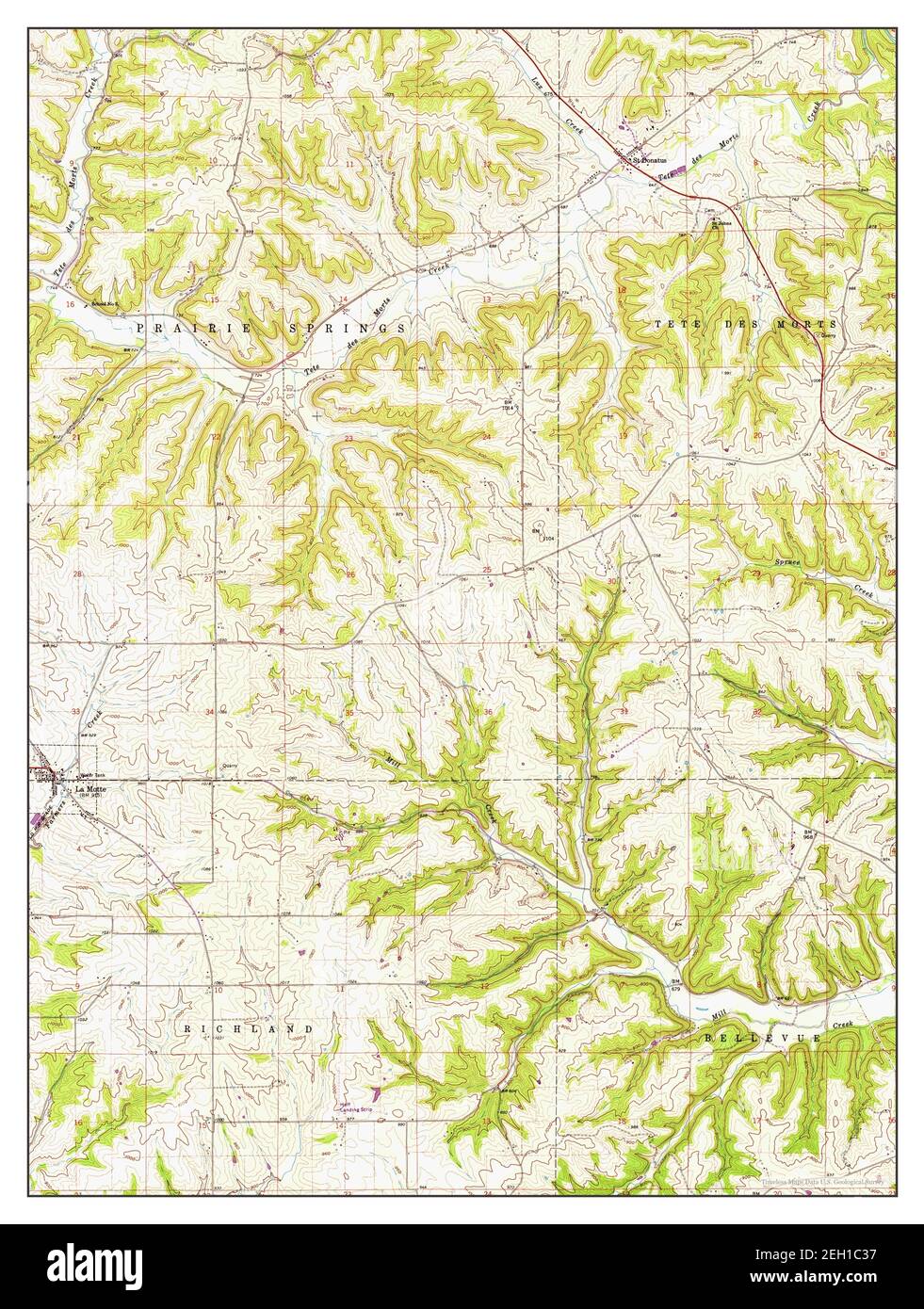 La Motte, Iowa, map 1962, 1:24000, United States of America by Timeless ...