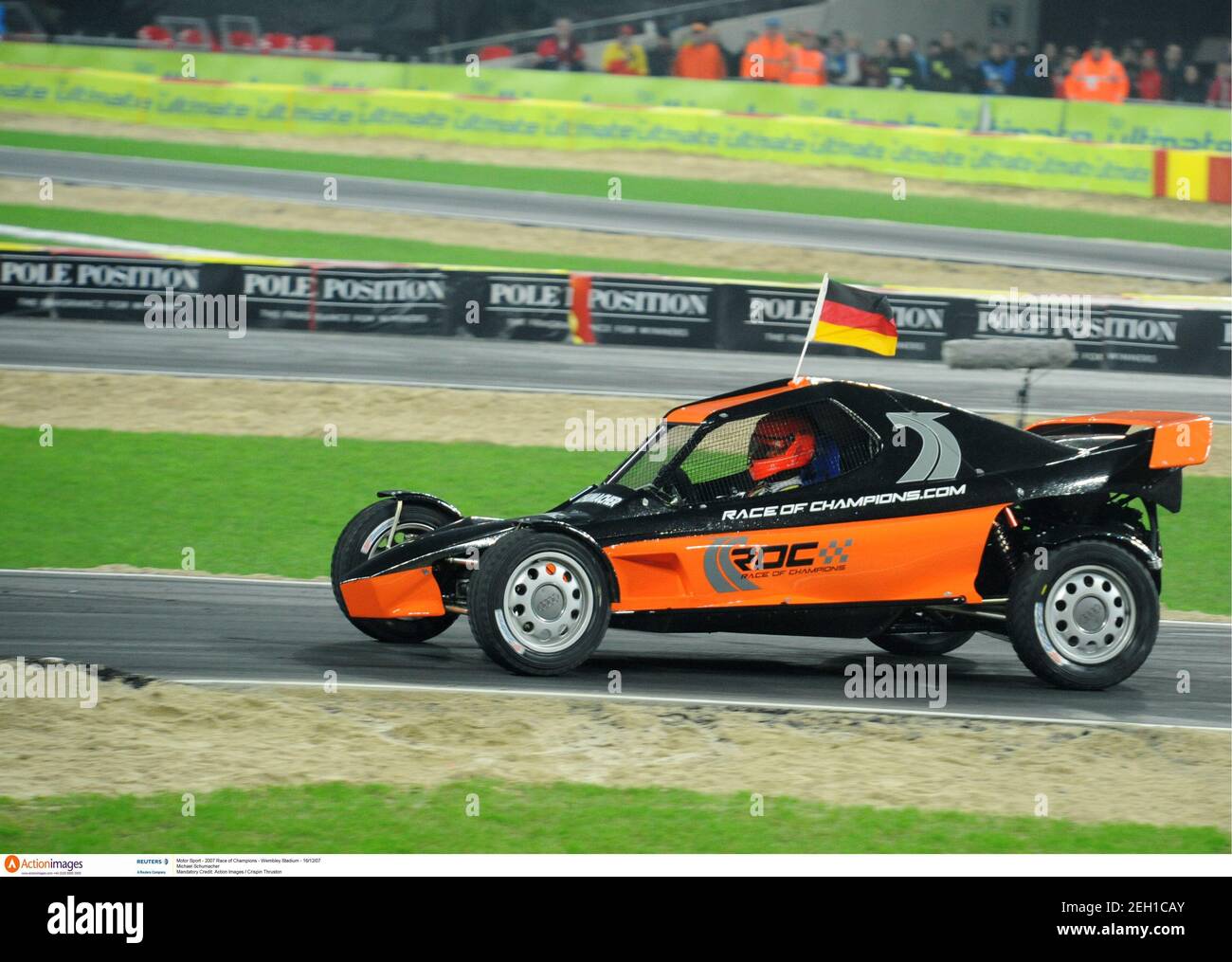 Motor racing race of champions wembley stadium hi-res stock photography ...