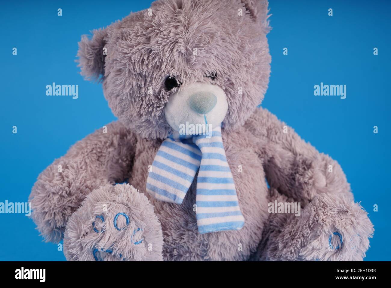 Cute Blue Teddy Bear Wallpaper