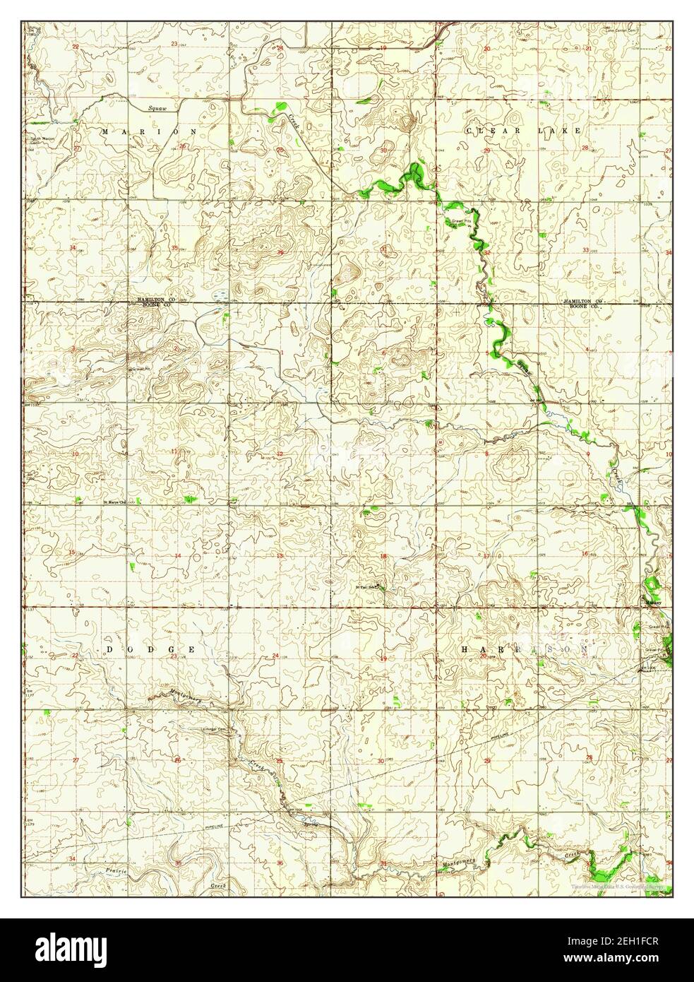 Mackey, Iowa, map 1965, 1:24000, United States of America by Timeless ...