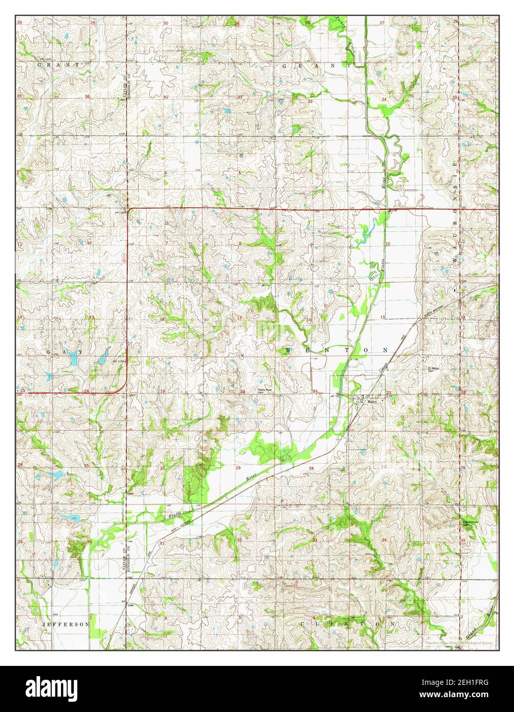 Maloy, Iowa, map 1981, 1:24000, United States of America by Timeless ...
