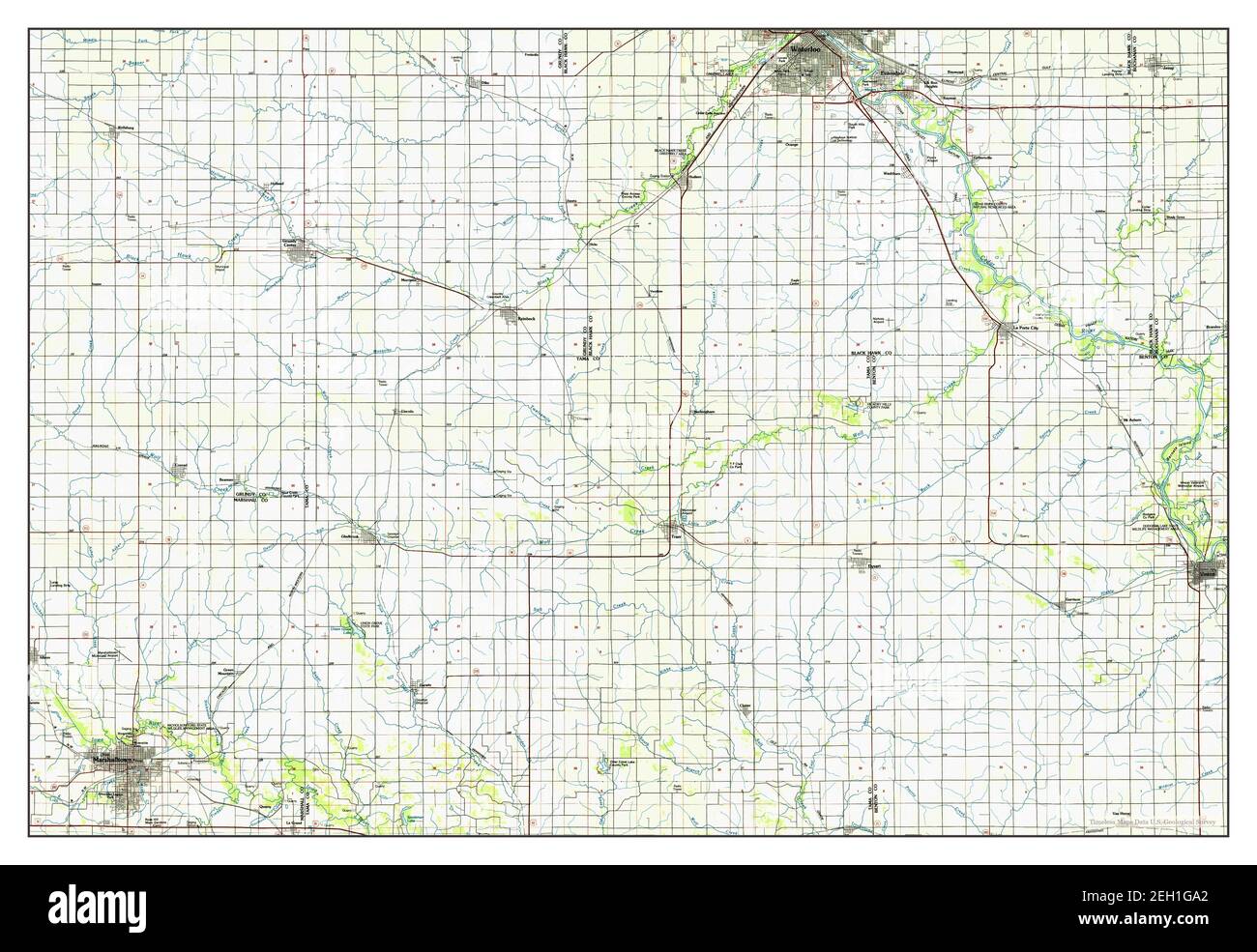 Map of marshalltown hi-res stock photography and images - Alamy