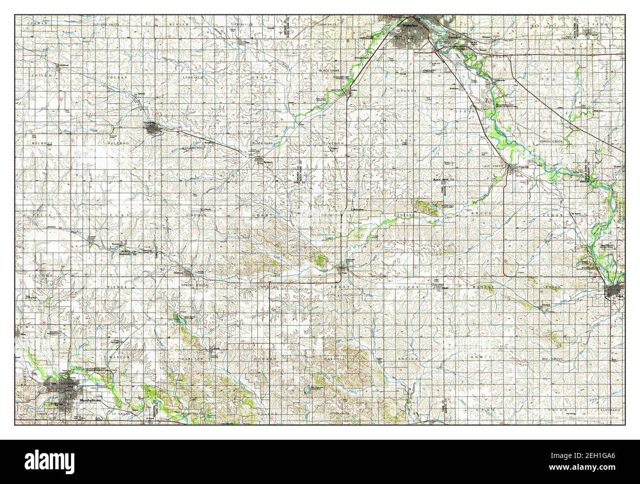 Marshalltown, Iowa, map 1984, 1:100000, United States of America by ...