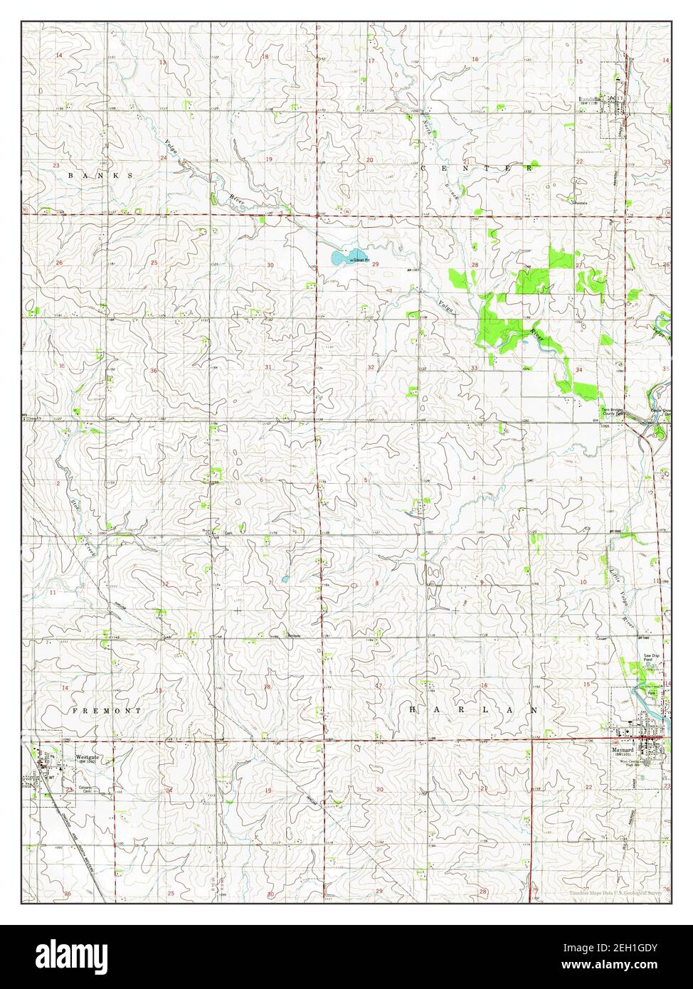 Maynard, Iowa, map 1981, 1:24000, United States of America by Timeless ...
