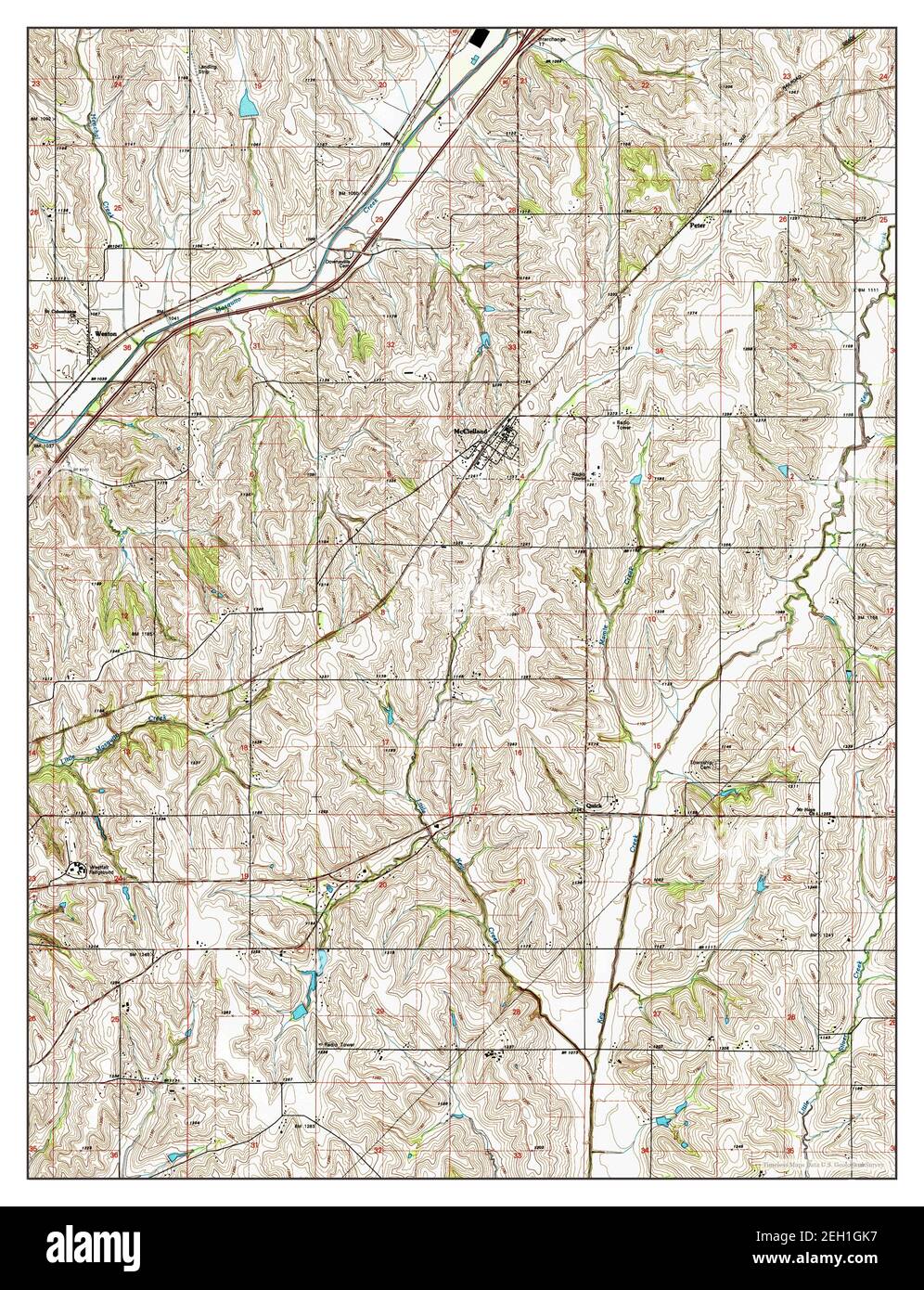 Mc Clelland, Iowa, map 1994, 1:24000, United States of America by ...