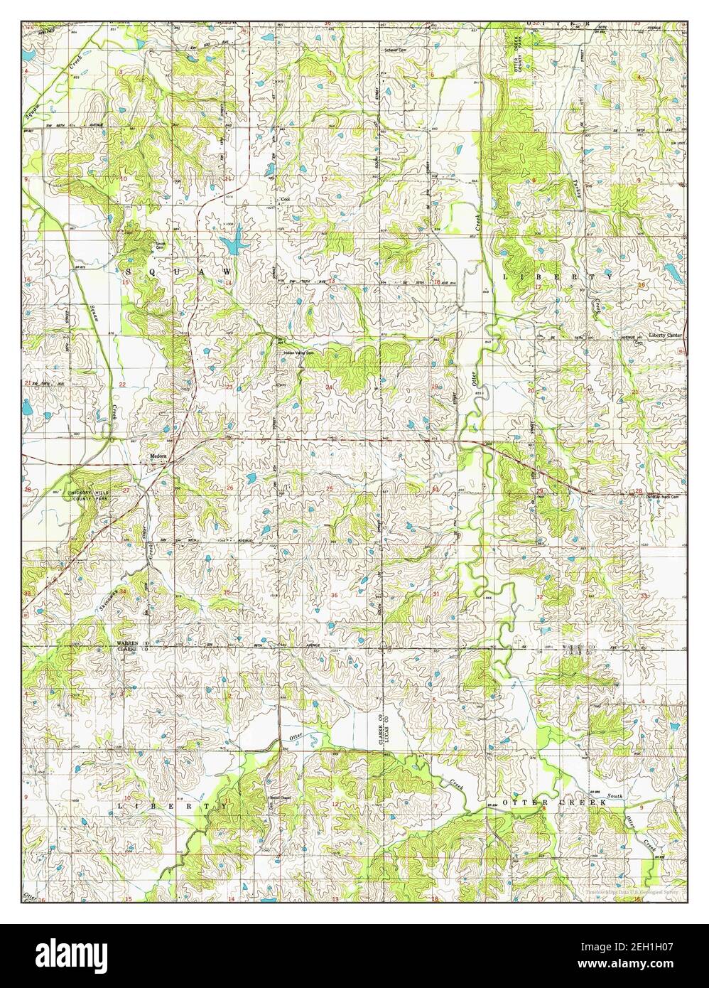 Medora, Iowa, map 1983, 1:24000, United States of America by Timeless ...