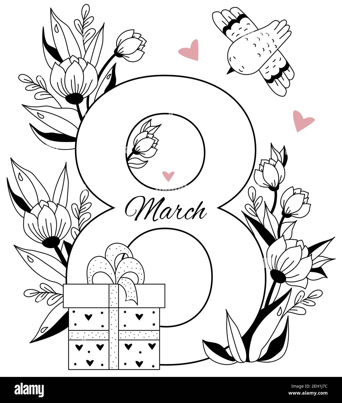 Number 8 bud Stock Vector Images - Alamy