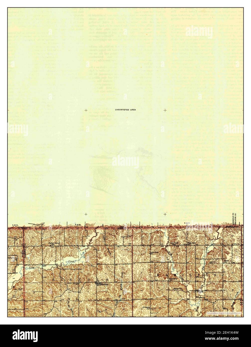 Mount Ayr, Iowa, map 1947, 1:62500, United States of America by ...