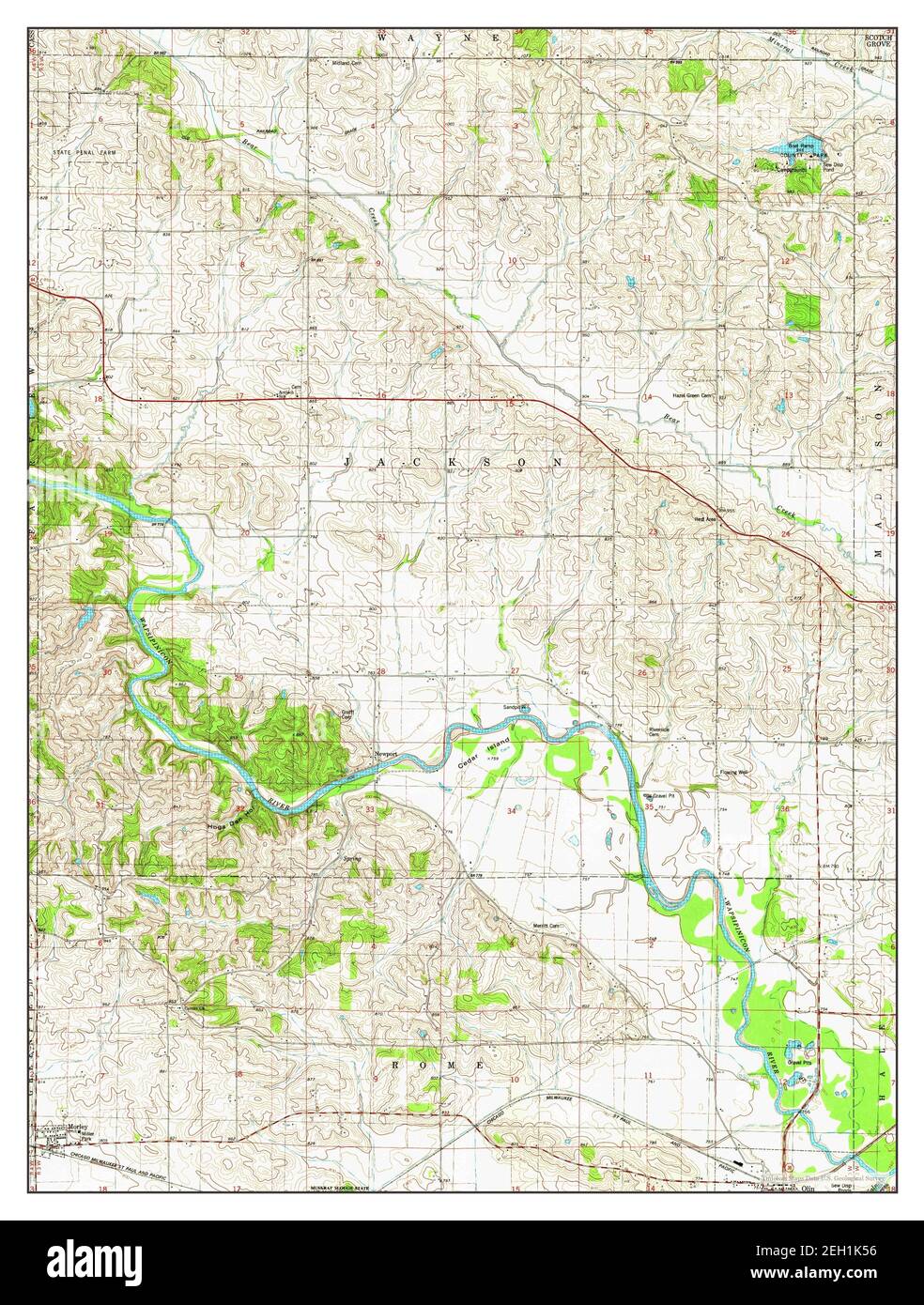 Morley, Iowa, map 1980, 1:24000, United States of America by Timeless ...