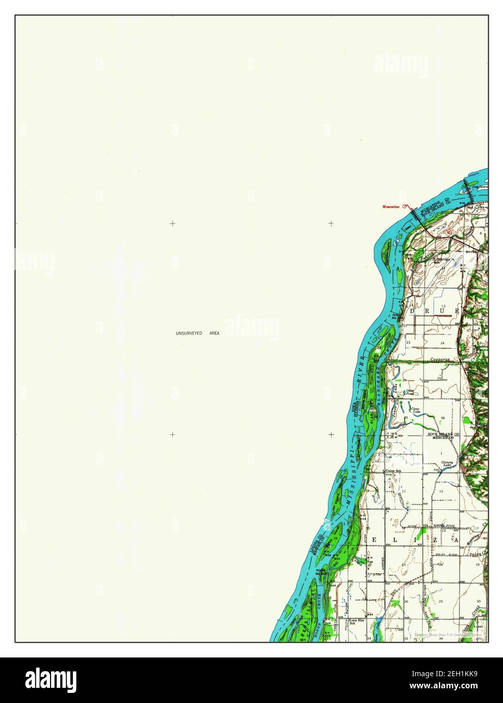 Map of muscatine hi-res stock photography and images - Alamy