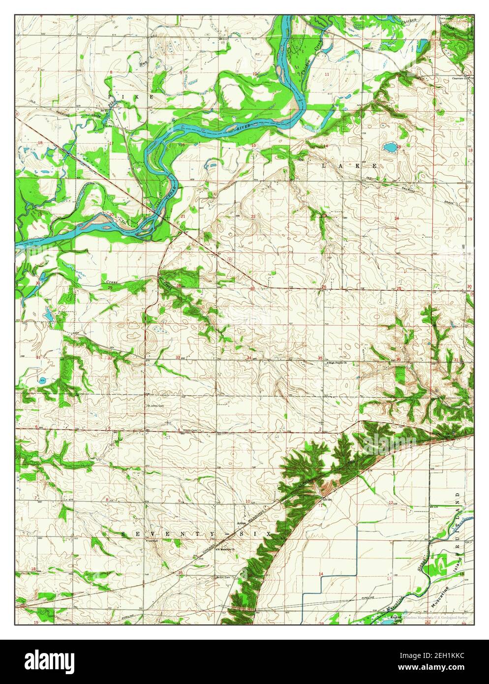 Muscatine NW, Iowa, map 1965, 1:24000, United States of America by ...