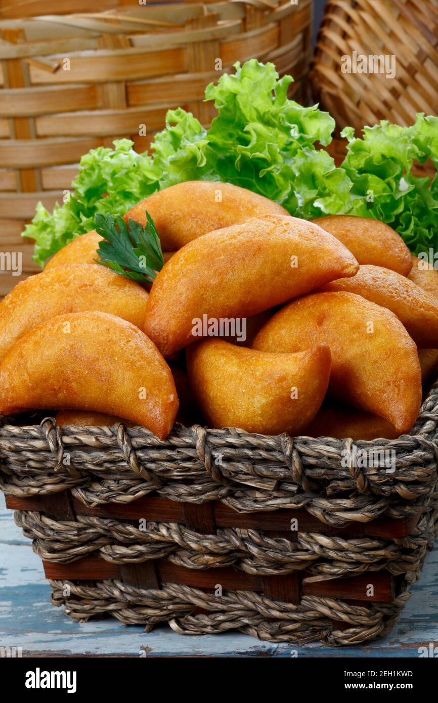 Pastel fried polenta Stock Photo - Alamy