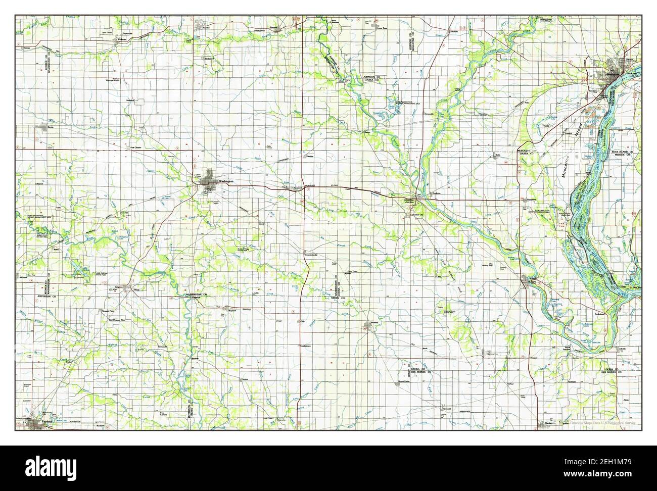 Map of muscatine hi-res stock photography and images - Alamy