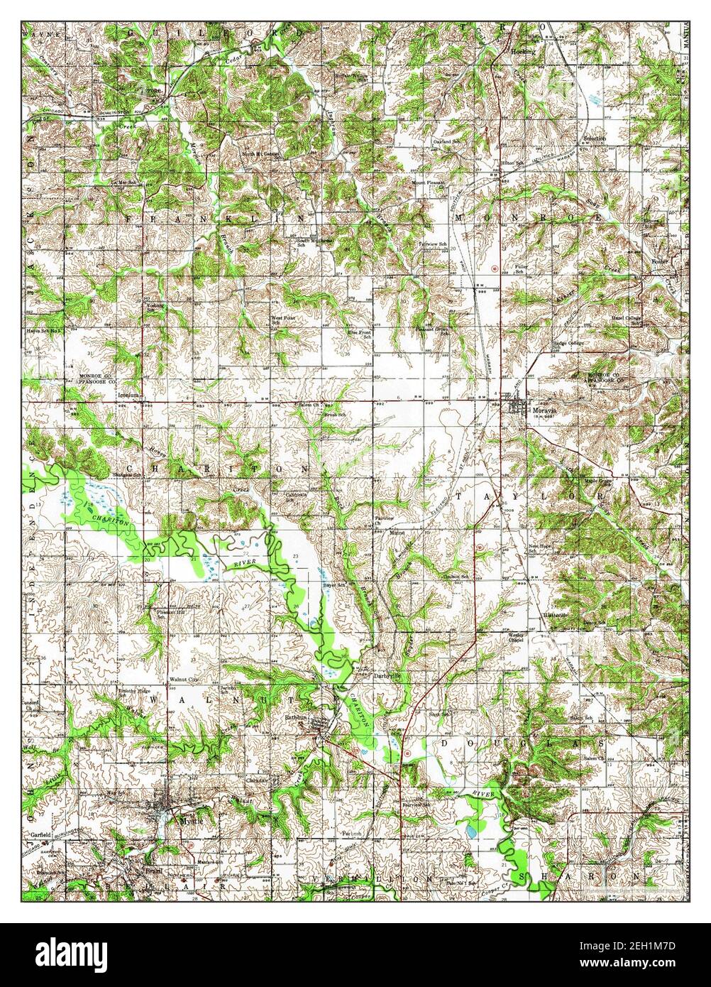 Old map of mystic Cut Out Stock Images & Pictures - Alamy