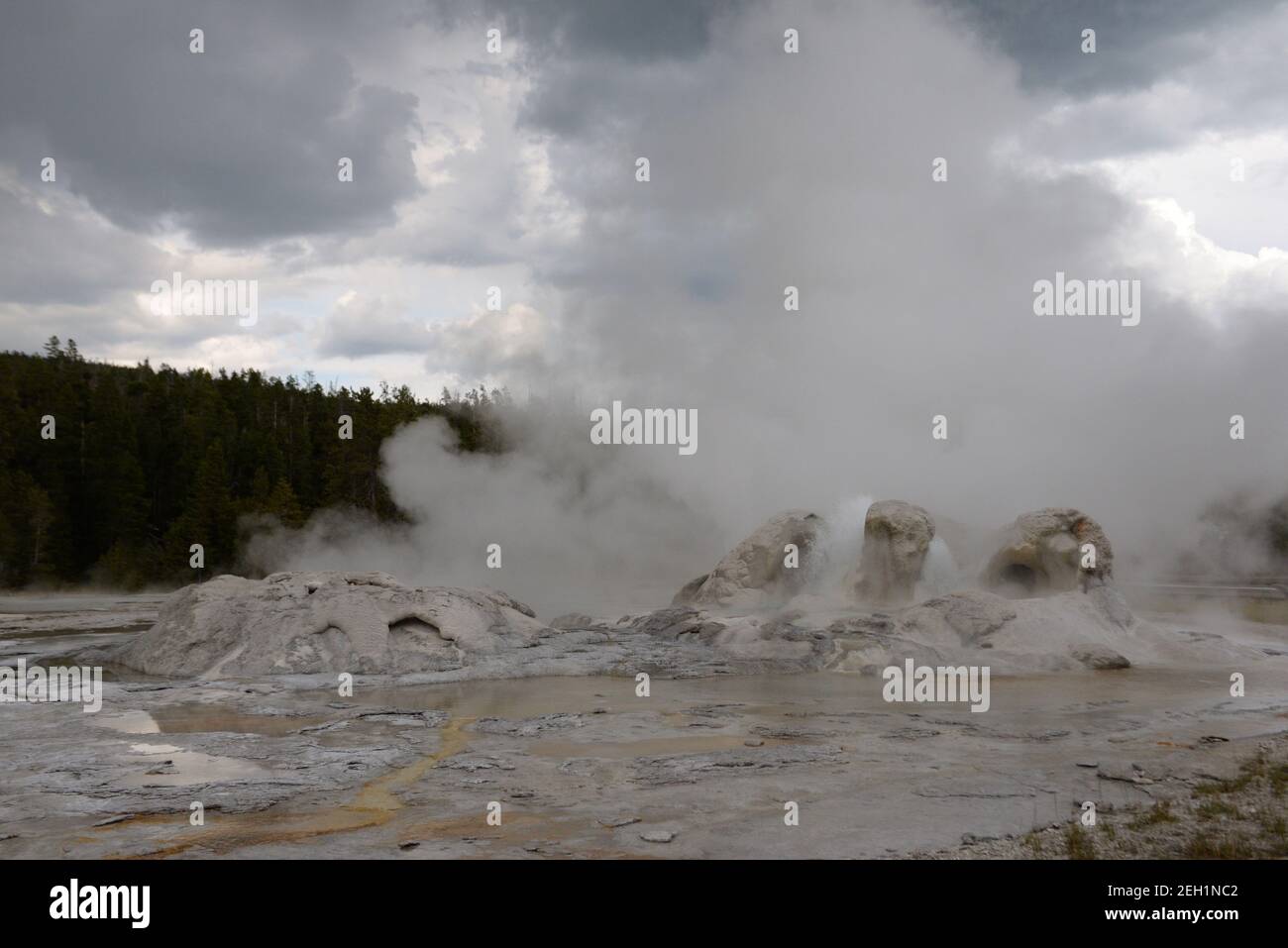 Yellowstone geothermal area hi-res stock photography and images - Alamy