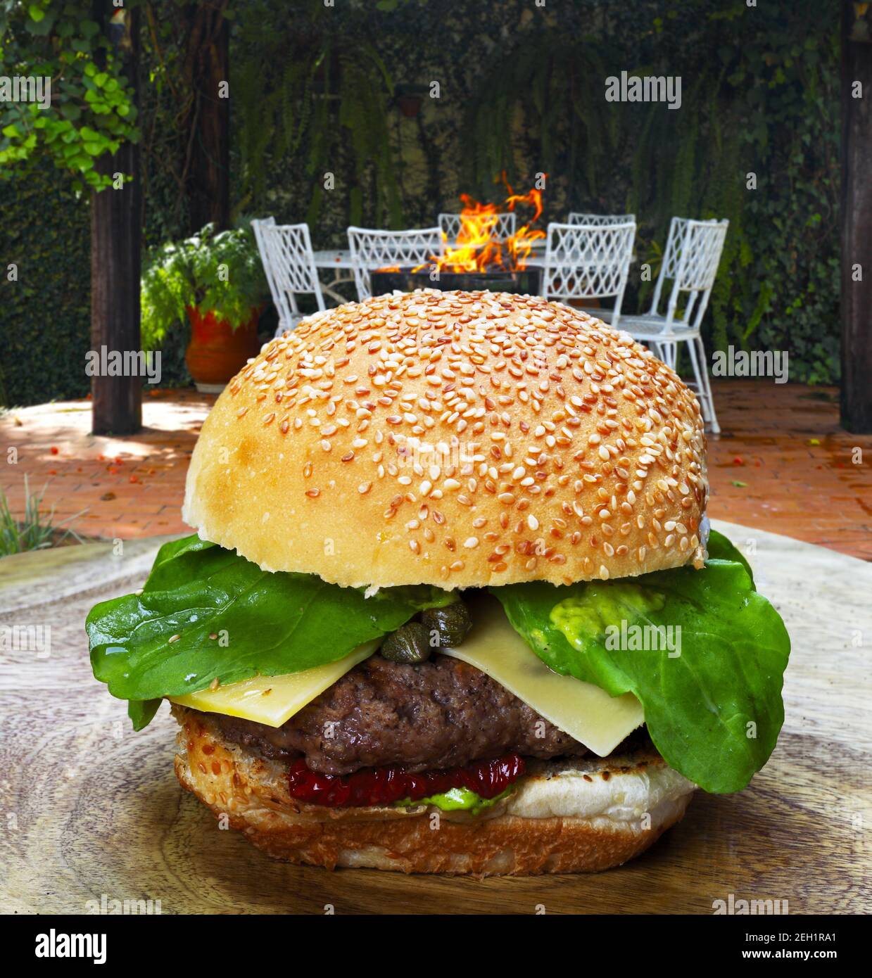 American buger hi-res stock photography and images - Alamy