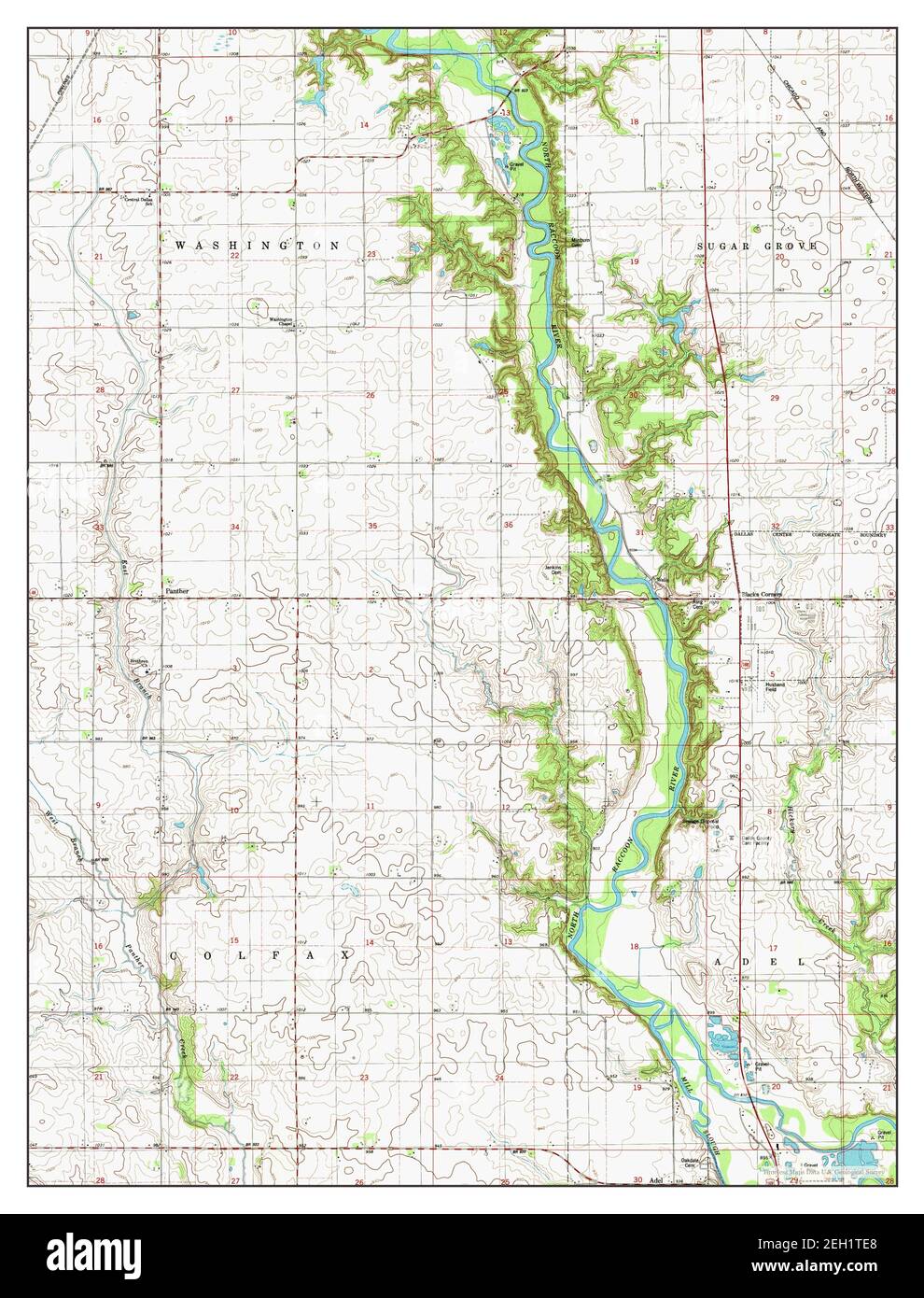 Panther, Iowa, map 1982, 1:24000, United States of America by Timeless ...