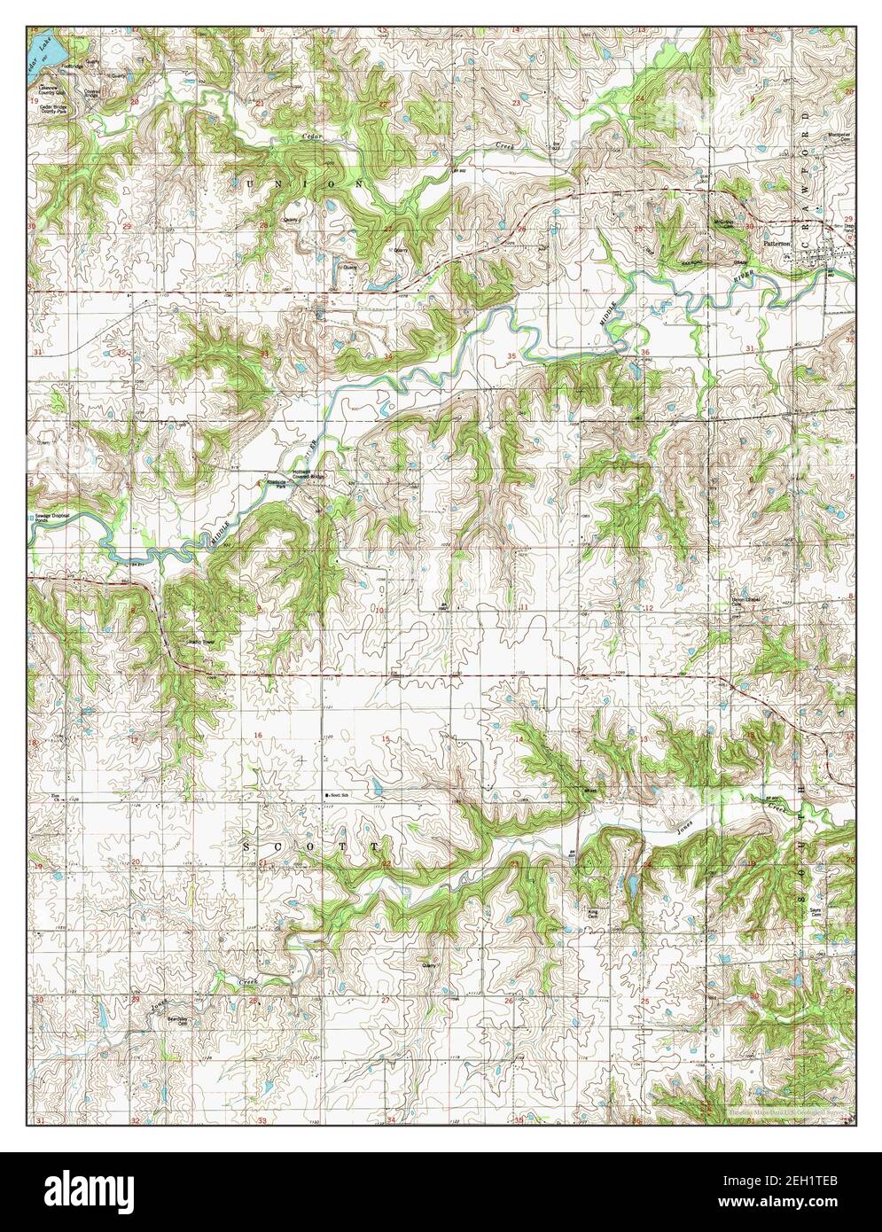 Patterson, Iowa, map 1983, 1:24000, United States of America by ...