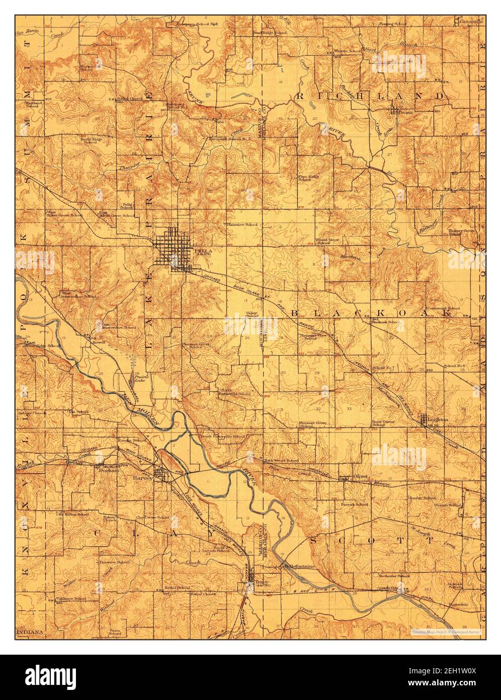 Pella Iowa Map High Resolution Stock Photography and Images - Alamy