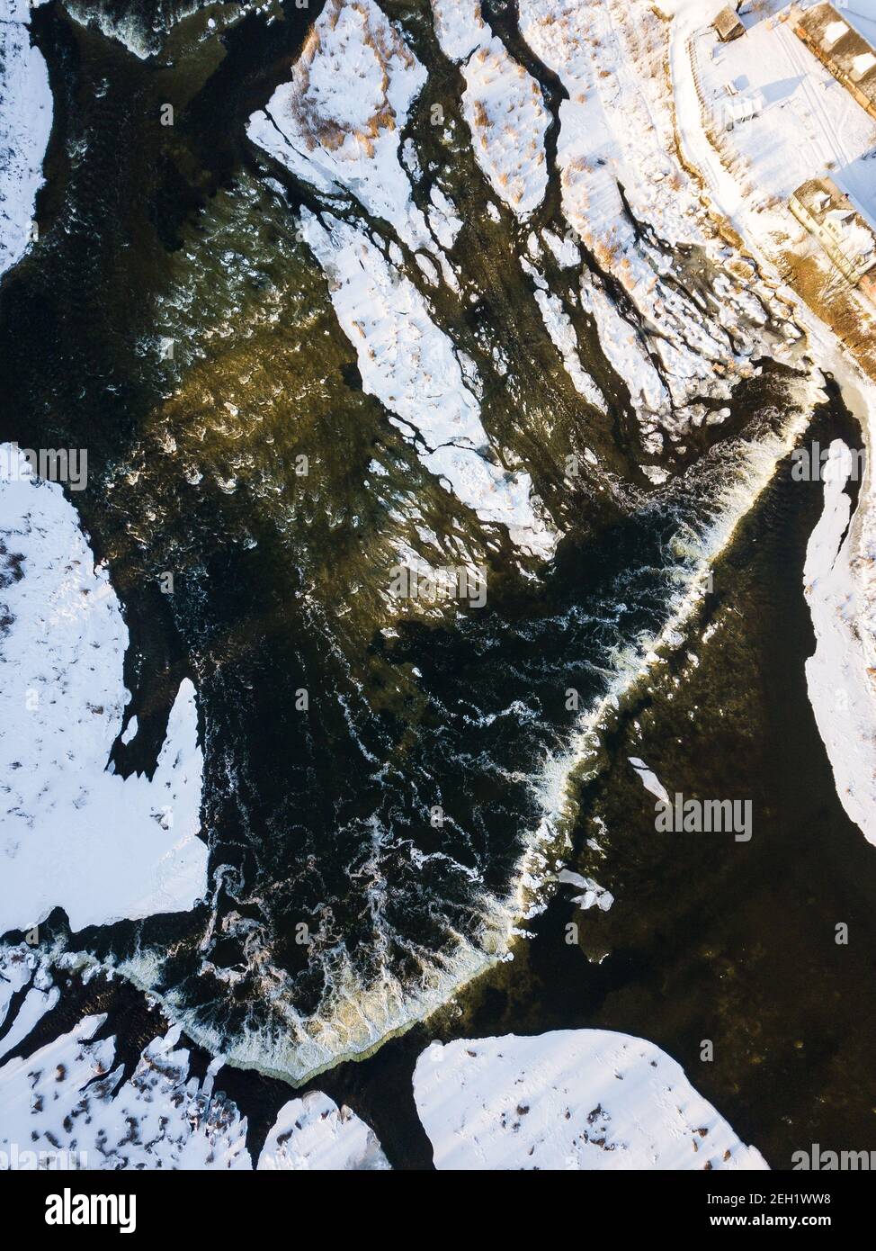 Venta Rapid waterfall, the widest waterfall in Europe, Kuldiga, Latvia ...