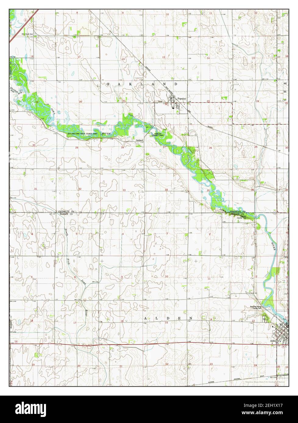 Popejoy, Iowa, map 1979, 1:24000, United States of America by Timeless ...