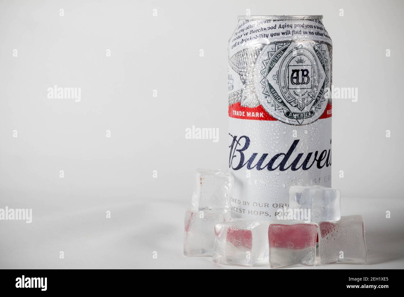 Sandhurst, United Kingdom; February 13th 2021:- A chilled can of ...