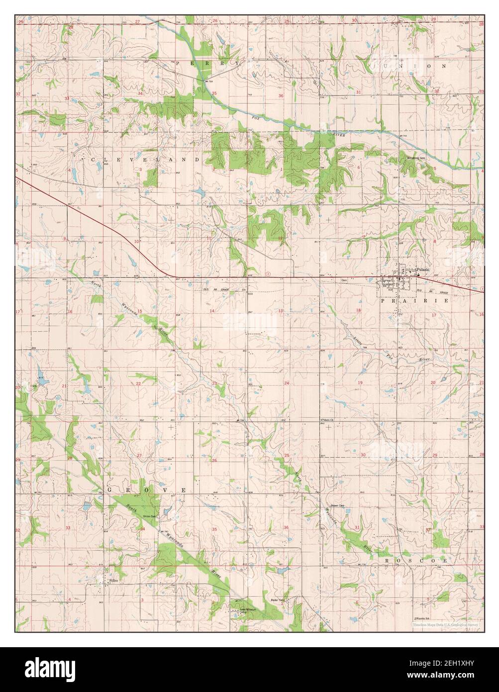 Pulaski map hi-res stock photography and images - Alamy