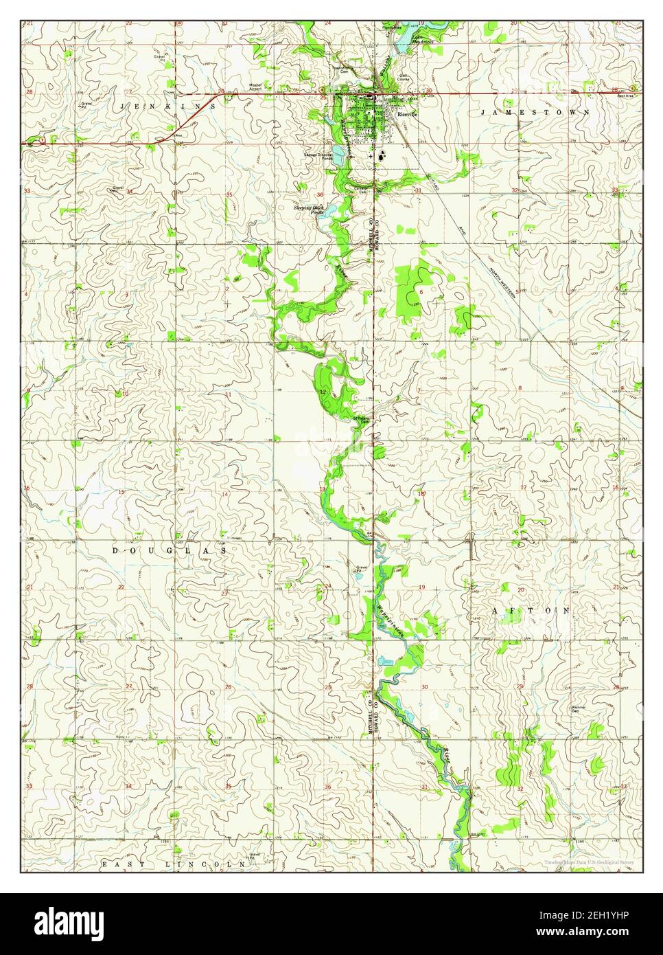 Riceville, Iowa, map 1972, 1:24000, United States of America by ...