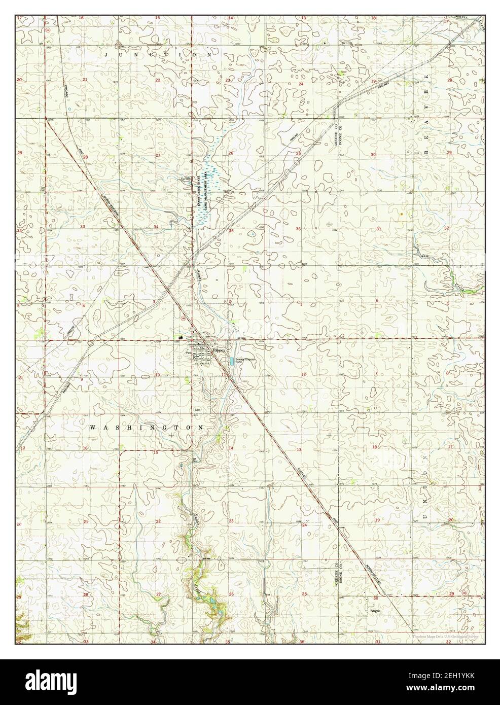 Rippey, Iowa, map 1982, 1:24000, United States of America by Timeless ...
