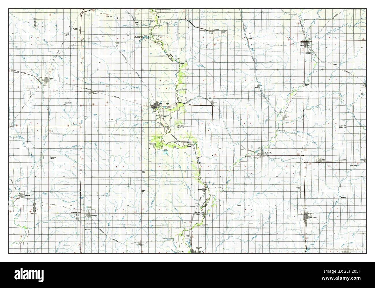 Rock Rapids, Iowa, map 1985, 1:100000, United States of America by ...
