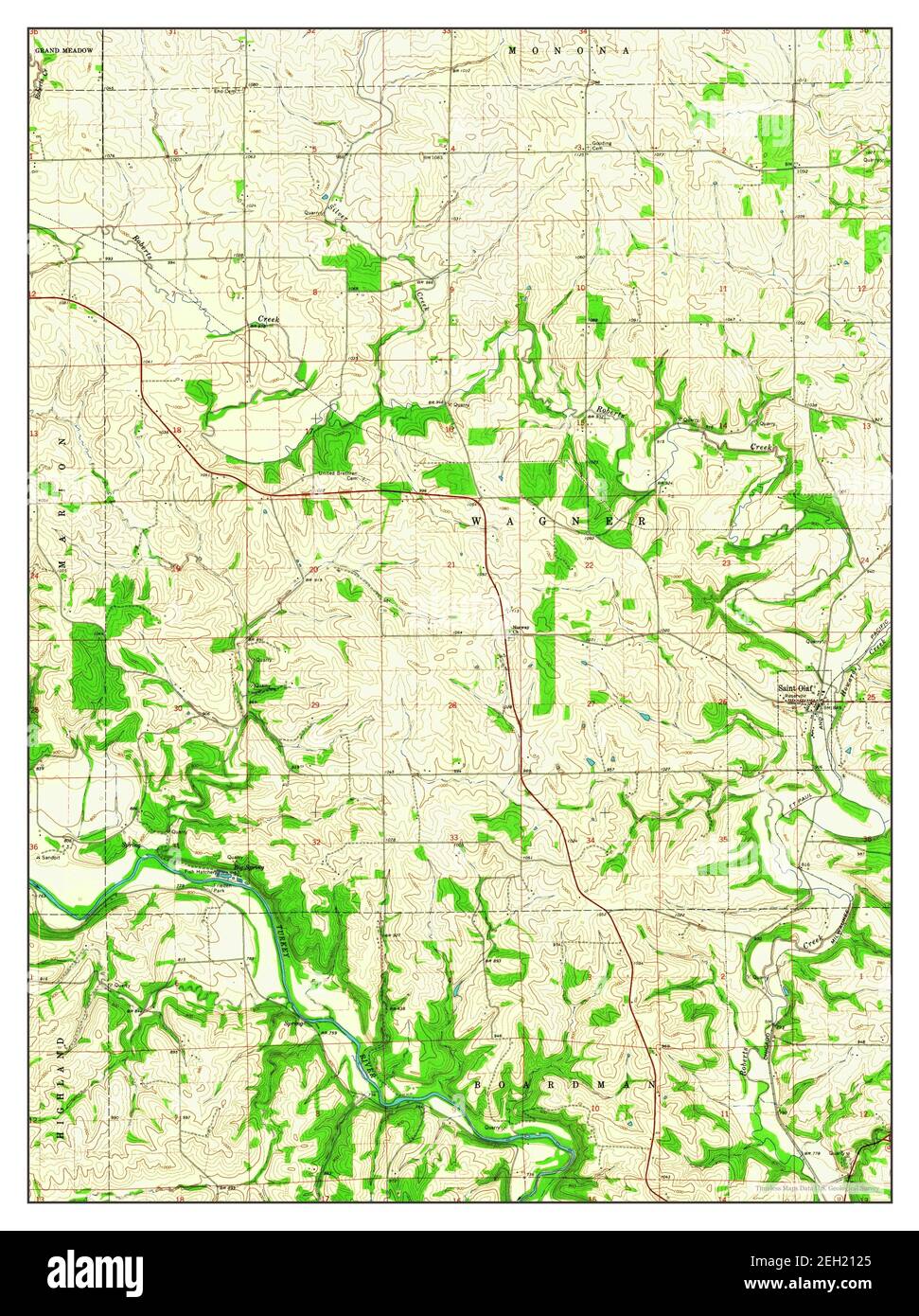 Saint Olaf, Iowa, map 1965, 1:24000, United States of America by ...