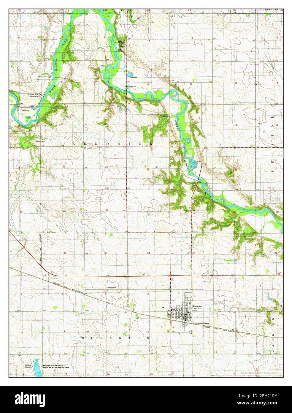 Scranton iowa map Cut Out Stock Images & Pictures - Alamy