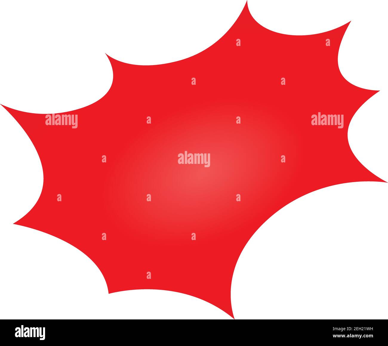 Red bursting icon. Isometric illustration of red bursting vector icon ...