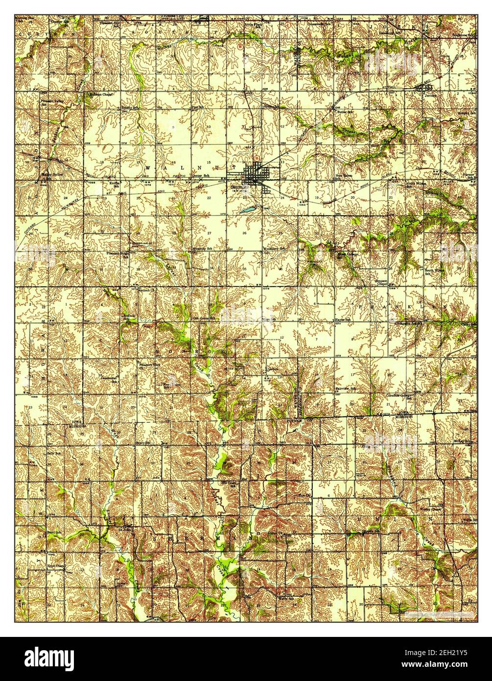 Map of seymour Cut Out Stock Images & Pictures - Alamy